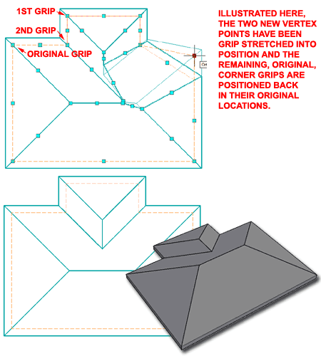 Adding Vertices to Roof Objects in AutoCAD Architecture