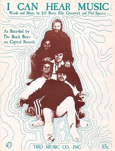 Disk Tracy's Beach Boys Memorabilia: Sheet music: I Can Hear Music (1969)