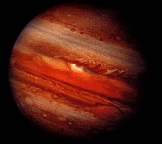 Jupiter, the Red Gas Giant